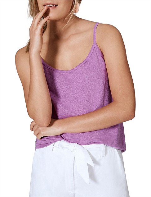 Country Road Jersey Linen Cami | David Jones
