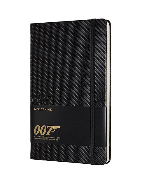 Moleskine Limited Edition -James Bond Notebook -Ruled -L -Carbon ...