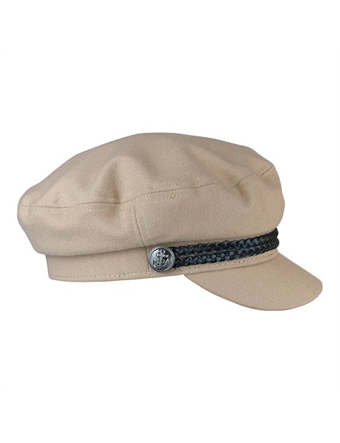 Morgan & Taylor Cap With Plait Pu Trim | David Jones
