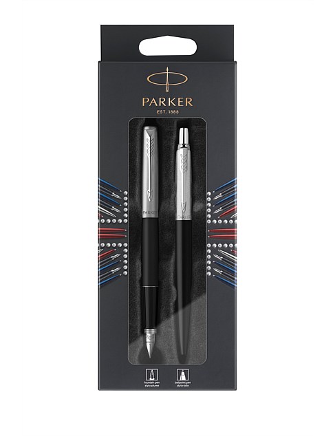 Parker Jotter Black Fountain & Ballpoint Pen Set | David Jones