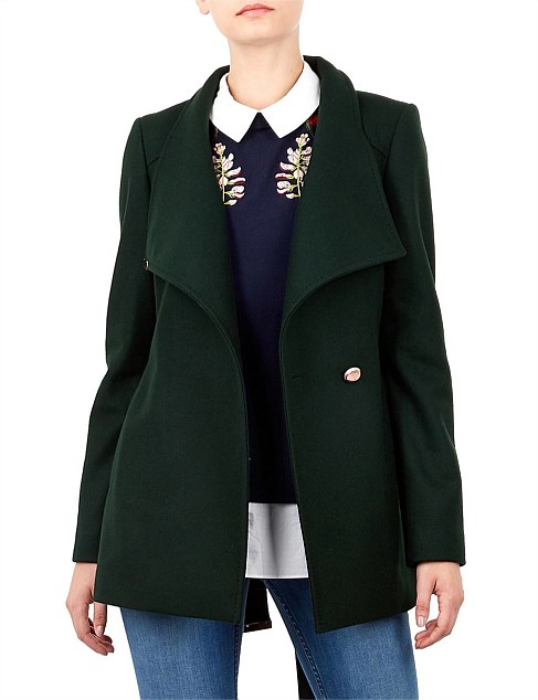 Ted Baker Rytaa Short Wool Wrap Coat | David Jones