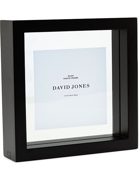 David Jones Giles Timber Floating 4x4 Black Timber Frame | David Jones