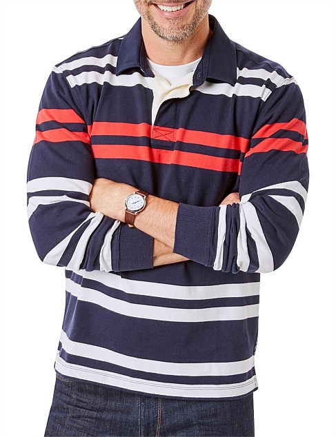 Gazman Chest Stripe Rugby Exclusive Style | David Jones