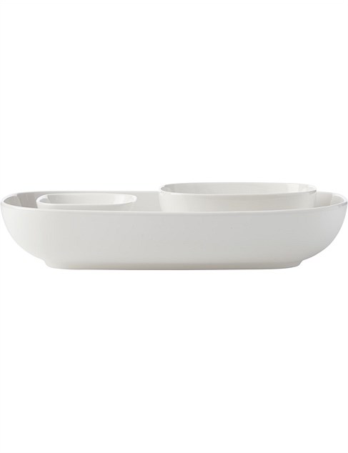Maxwell & Williams White Basics Rectangle Bowls & Square Bowl Set ...