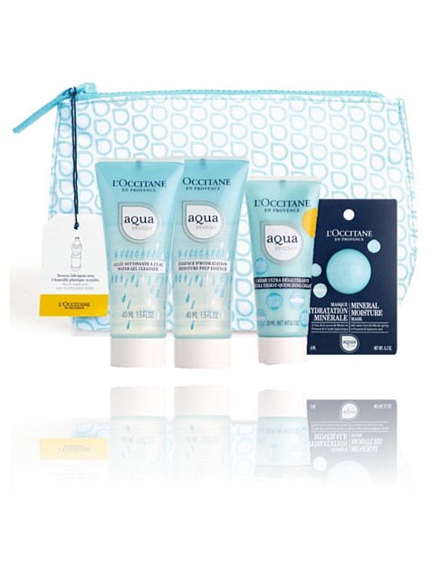 L'occitane Aqua Reotier On the Go Travel Set, Cream | David Jones