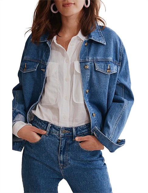 Country Road Casual Denim Jacket | David Jones