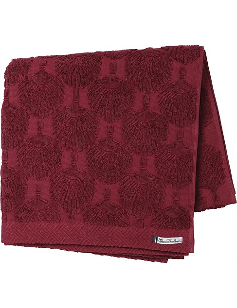 Florence Broadhurst Ikeda Ruby Bath Towel | David Jones