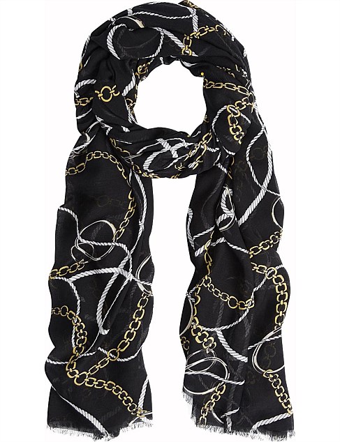 Witchery Chain Print Scarf | David Jones