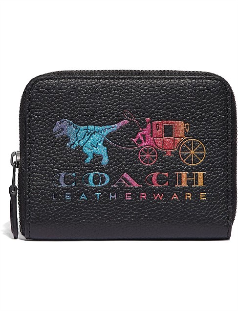 Coach Small Zip Around Wallet With Rexy and Carriage | David Jones