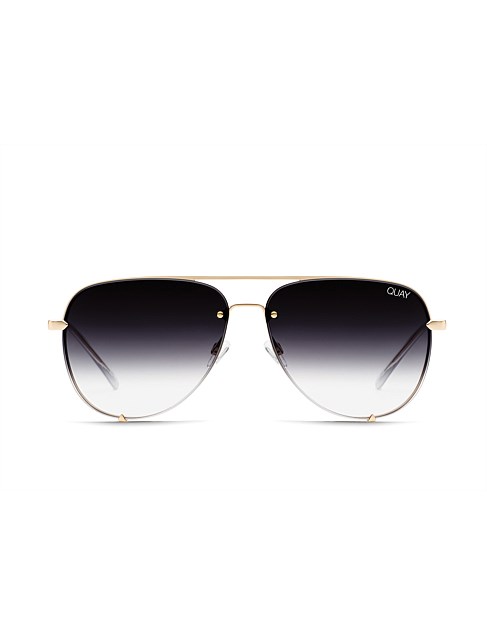 Quay Australia High Key Mini Rimless Sunglasses | David Jones