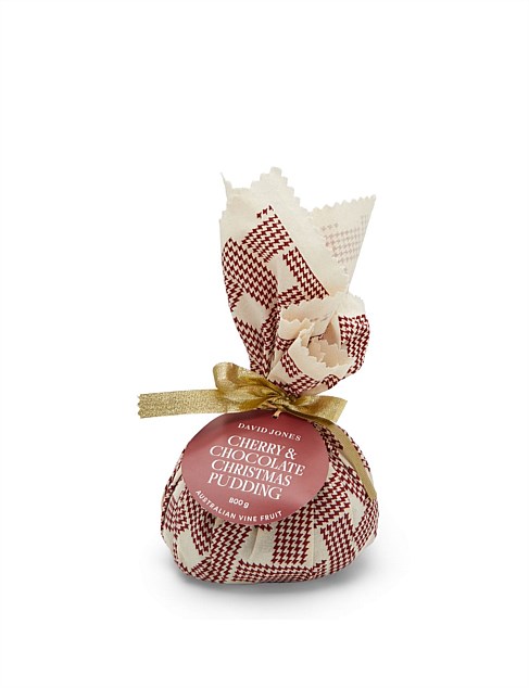 David Jones Collection Cherry & Chocolate Christmas Pudding 800g ...