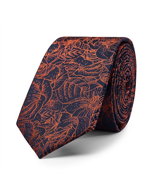 Politix Solita Two Tone Modern Floral Tie | David Jones