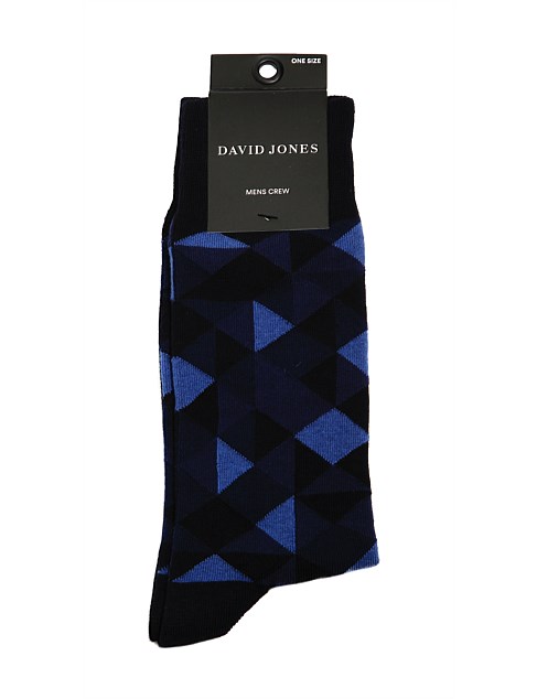David Jones Puzzle Crew Socks | David Jones