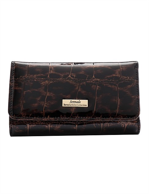 Serenade Leopard Med Leather Rfid Wallet | David Jones