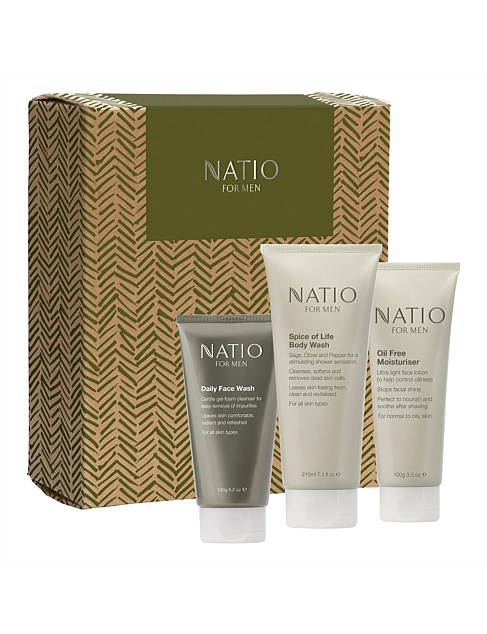Natio X19 Element Natio For Men 3 Piece Boxed Gift Set | David Jones