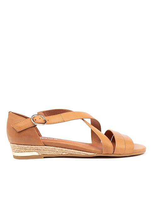 Midas Candesi Tan Leather Wedges | David Jones