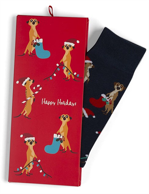 Bamboozld Christmas Meerkat Card Sock | David Jones