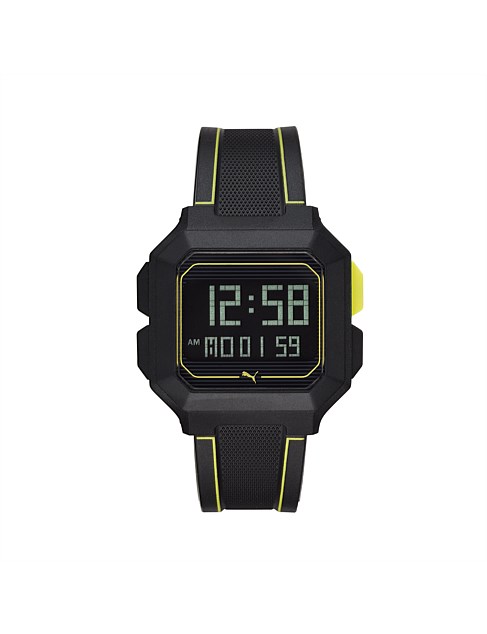 Puma Remix Black Digital Watch | David Jones