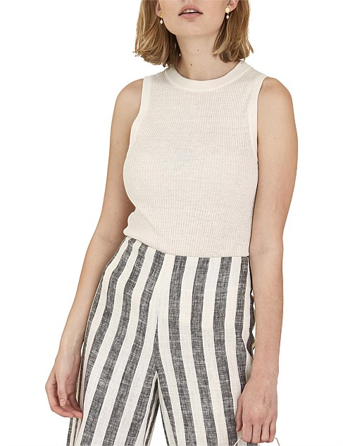 St Agni Milo Knit Singlet | David Jones