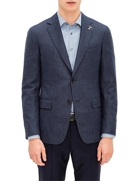Pal Zileri 2b Sv Wool Plain Blazer | David Jones