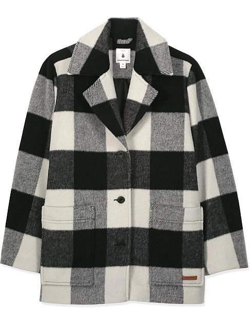 Country Road Buffalo Check Coat | David Jones