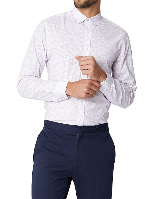 Ben Sherman Ls Formal Retro Shapes Print Shirt | David Jones