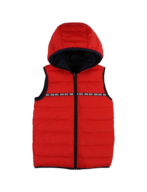 Boss Puffer Jacket Sleeveless (6-12 Years) | David Jones