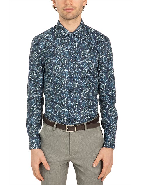Uber Stone Floral Print Shirt | David Jones