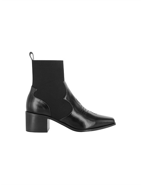Senso Ryder Black Leather Ankle Boot | David Jones