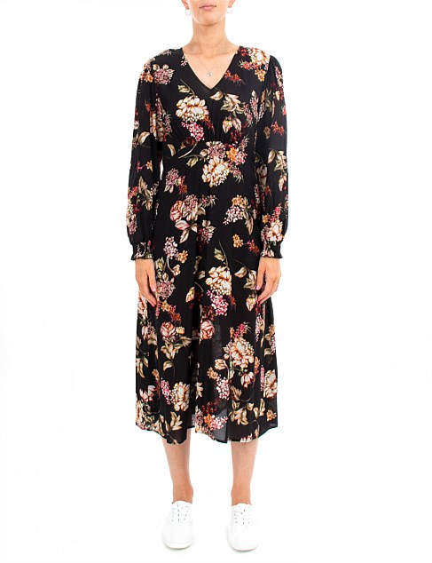 Kachel Kachel Allison Balloon Sleeve Button Down Midi Dress | David Jones