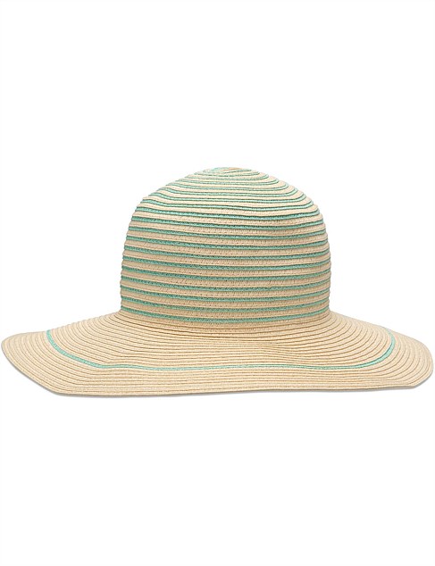 Milana Wide Brim Floppy Two Tone Sun Hat | David Jones