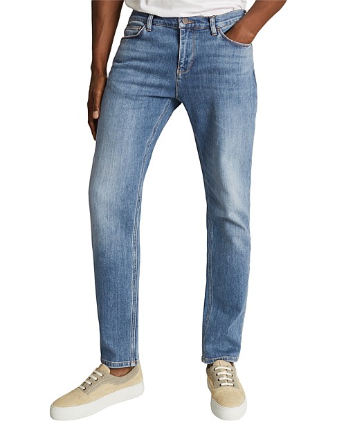 Reiss Washed Tapered Slim Jeans | David Jones