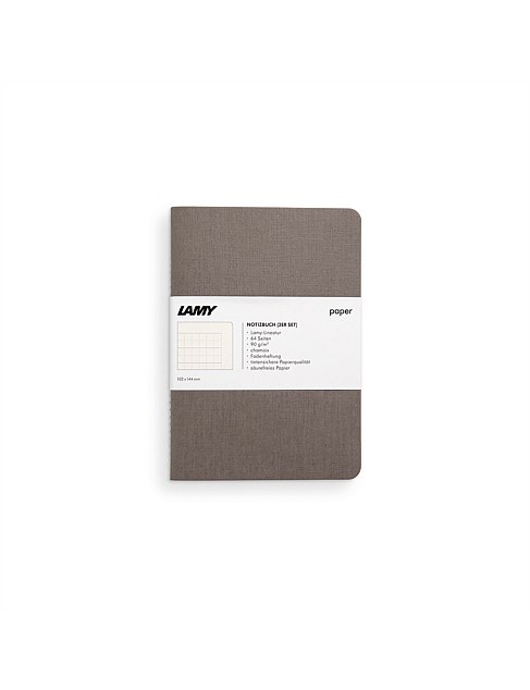 Lamy Cahier Notebooks -Set Of 3 -Ruled -A6 -Grey | David Jones