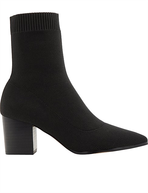 Aldo Priella Black Synthetic Ankle Boots | David Jones
