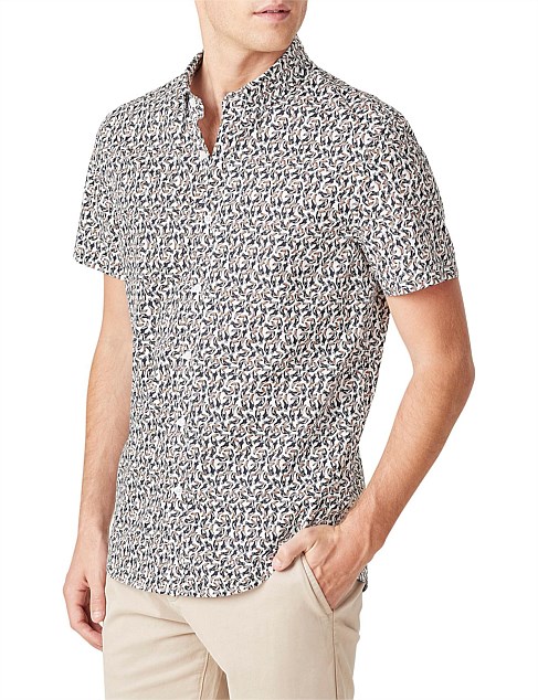 French Connection Toucan Short Sleeve Classic Fit Shirt | David Jones