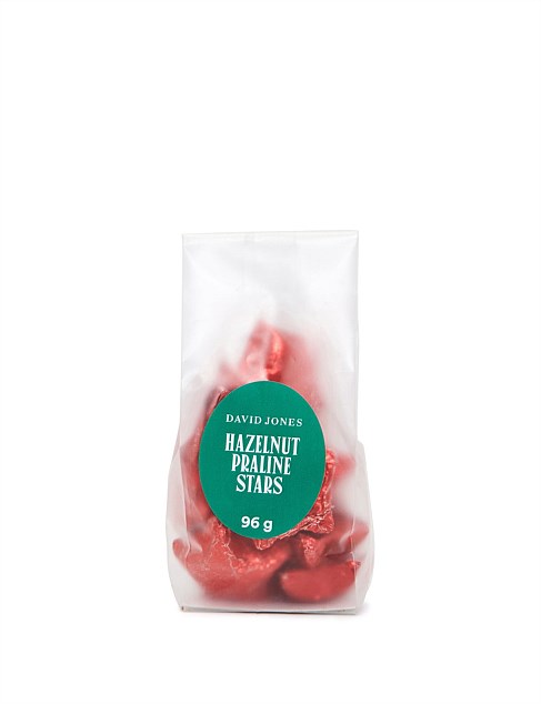David Jones Hazelnut Praline Stars 96g | David Jones