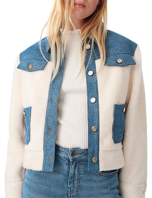 Maje Bamia Denim Jacket | David Jones