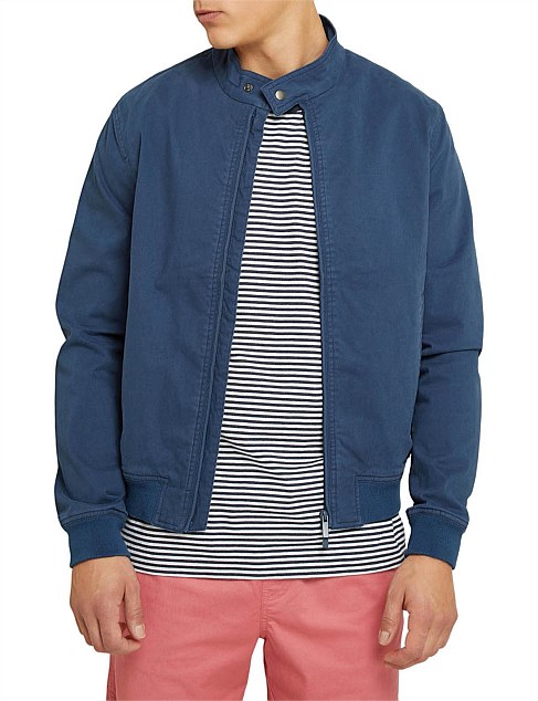 Oxford George Bomber Jacket Petrol Blue | David Jones
