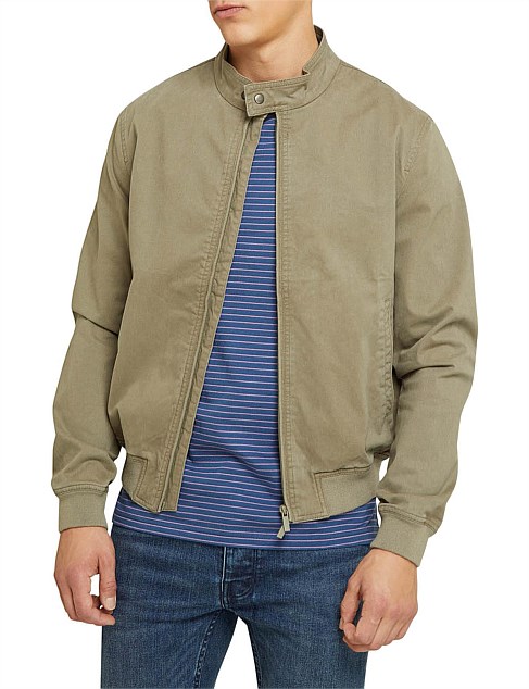 Oxford George Bomber Jacket Khaki | David Jones