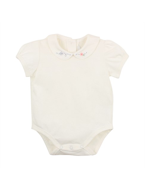 Bebe By Minihaha Lily Collared Bodysuit (nb -2y) | David Jones