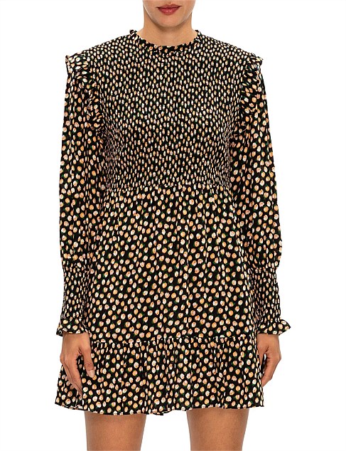 Rixo London Talisa Long Sleeve Mini Dress | David Jones