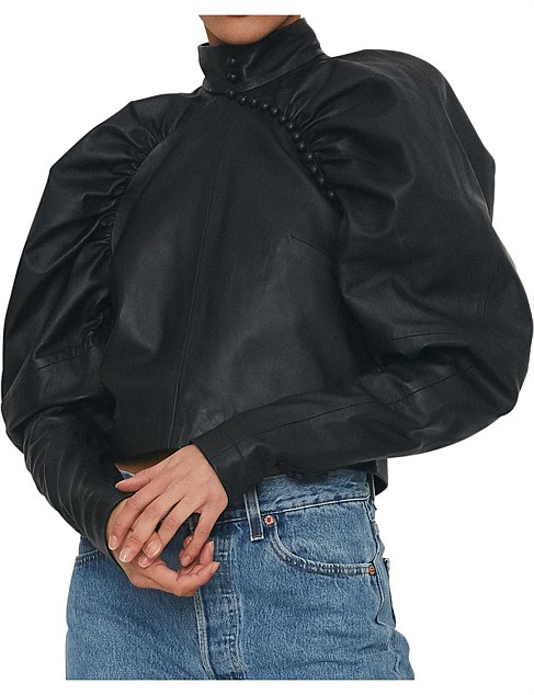 Rotate Kim High Neck Long Sleeve Top | David Jones