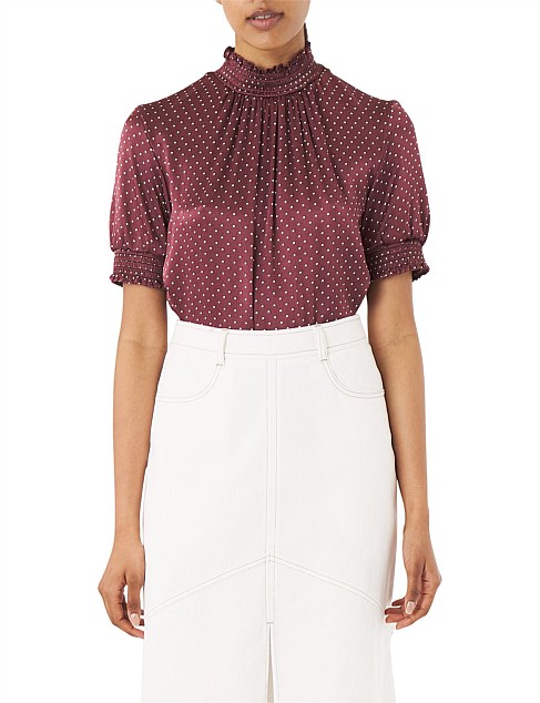 Kate Sylvester Charlotte Short Sleeve Top | David Jones