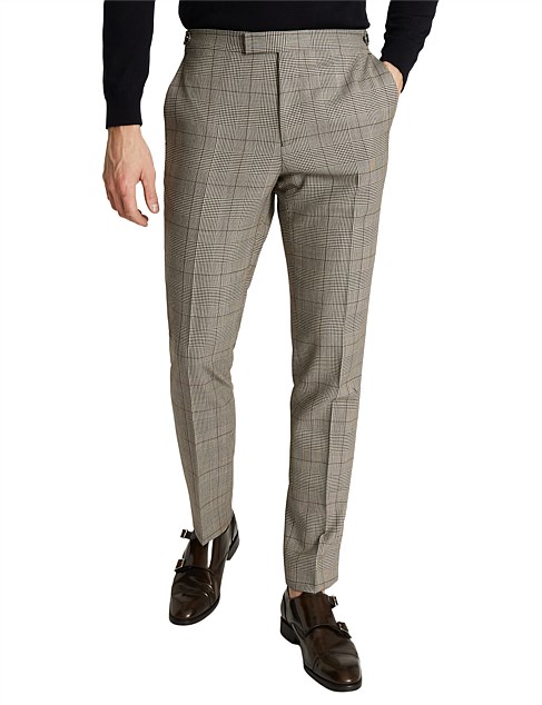 Reiss Buster Wool Checked Slim Fit Trousers | David Jones