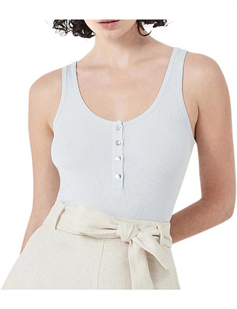 Witchery Henley Rib Tank | David Jones