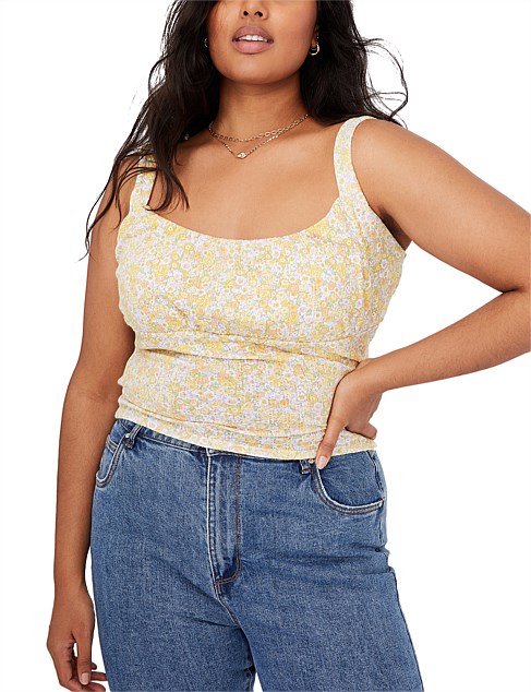 Cotton On Curve Curve Boyd Bustier Tank | David Jones