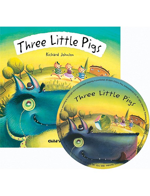 Child's Play Three Little Pigs -Book and Cd | David Jones