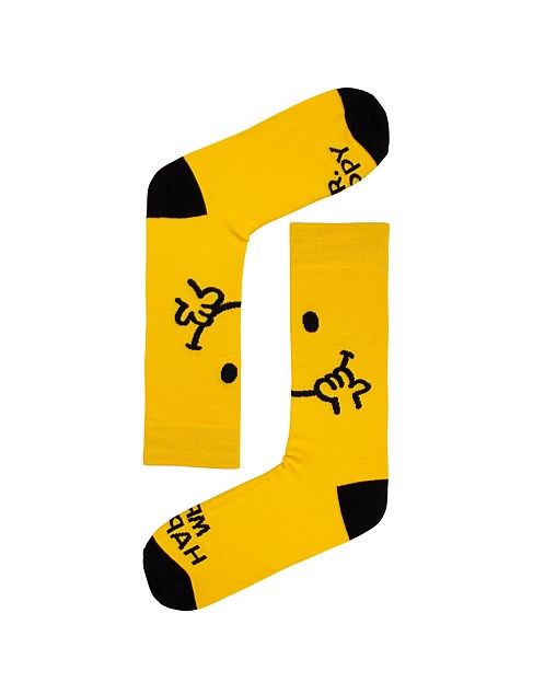 Mitch Dowd Mr Happy Sock | David Jones