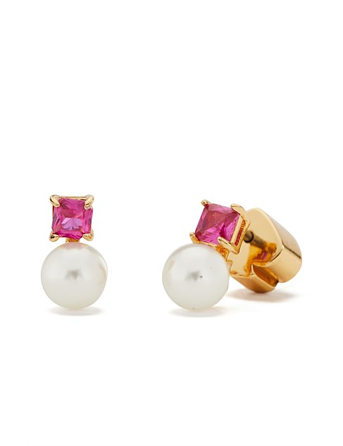 Kate Spade New York Pearl and Stone Mini Studs | David Jones