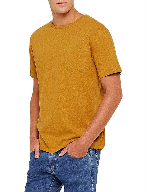 Jag Hemp Cotton Crew Neck Tee | David Jones